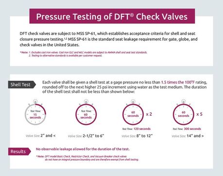 DFT Valve Leak Test Infographic | DFT® Inc