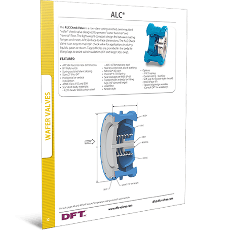 ALC Valve Cut Sheet | DFT Inc. | DFT® Inc