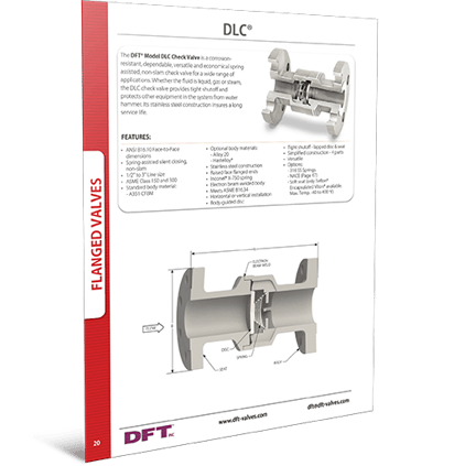 DLC® Valve Cut Sheet | DFT Inc. | DFT® Inc