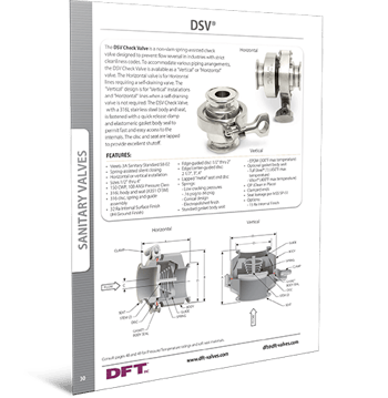 DSV® Check Valve Cut Sheet | DFT Inc. | DFT® Inc