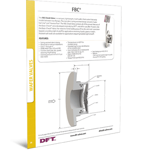 FBC® Check Valve Cut Sheet | DFT Inc. | DFT® Inc