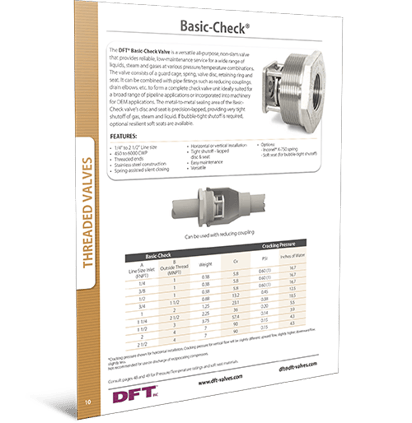 Download Our BSS Valve Cut Sheet | DFT® Inc