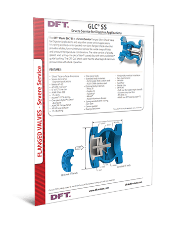 GLC® SS Check Valves Cut Sheet | DFT Valves | DFT® Inc